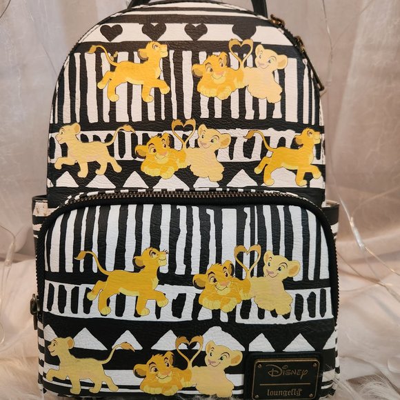 Loungefly | Bags | Loungefly Disney Lion King Backpack Simba Nala Black ...